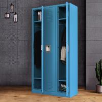 China 3 Door Steel Locker H1850 x W920 x D450mm Cold Rolled Steel Powder Coated for Gym School Military for sale