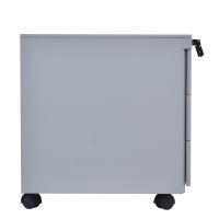China Gray Lockable Three Drawers Steel Mobile Pedestal Cabinet Assembly Structure for sale