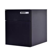 China 2 Drawer Mobile Pedestal Metal Storage Cabinet with Digital Lock 0.6mm Steel for sale