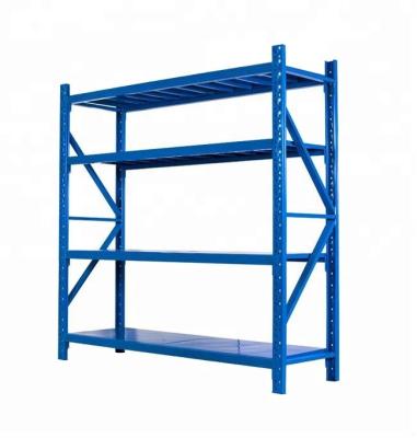 China 4 Tier Adjustable Boltless Storage Metal Rack 2000x600x2000mm Heavy Duty for sale