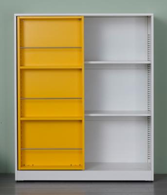 China 3 Shelf Steel Bookcase 900x400x1850mm Easy Assembly Living Room Storage Rack Customizable for sale