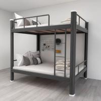 China Heavy Duty Metal Bunk Bed Double Decker Bed 2000x900x1830mm for Military School for sale