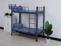 China Heavy Duty Metal Bunk Bed Double Decker Bed 2000x900x1830mm for Military School for sale