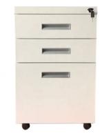 China 3 Drawers Metal Steel Mobile Pedestal 0.7mm Cold Rolled Steel Office Cabinet for sale