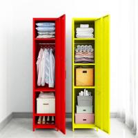 China Height 1700mm Metal Single Door Locker Storage Cabinet for Kids Living Room Office for sale