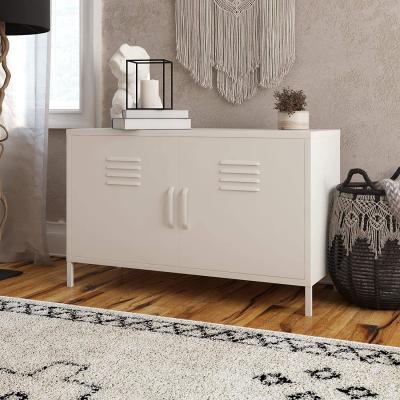 China Modern Steel TV Cabinet 1180x400x615mm Living Room Furniture with Adjustable Shelf for sale