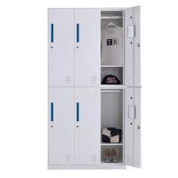 China Powder Coated Steel Locker 6 Door 4 Door Office Furniture H1850mm Custom Colors for sale