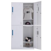 China Powder Coated Steel Locker 6 Door 4 Door Office Furniture H1850mm Custom Colors for sale