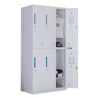 China Powder Coated Steel Locker 6 Door 4 Door Office Furniture H1850mm Custom Colors for sale