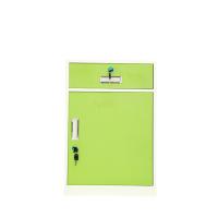 China Modern Steel Bedside Cabinet with One Drawer Storage Cold Rolled Steel ISO9001 for sale