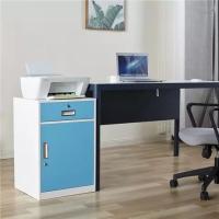 China Modern Steel Bedside Cabinet with One Drawer Storage Cold Rolled Steel ISO9001 for sale