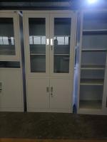 China Glass Door Steel Filing Cabinet H1850 W900 D400mm Cold Rolled SPCC Office Storage for sale