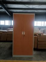 China Steel Two Doors Metal Wardrobe Locker Knocked Down for sale