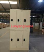 China Steel Two Doors Metal Wardrobe Locker Knocked Down for sale