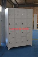 China Steel Two Doors Metal Wardrobe Locker Knocked Down for sale