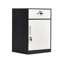 China Hospital Single Door Metal Nightstand Bedside Cabinet 0.6mm with Drawer 23kg for sale