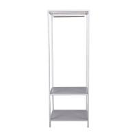 China Knock down End Cloth Dryer Rack Large Area Metal Clothing Display Rack for sale