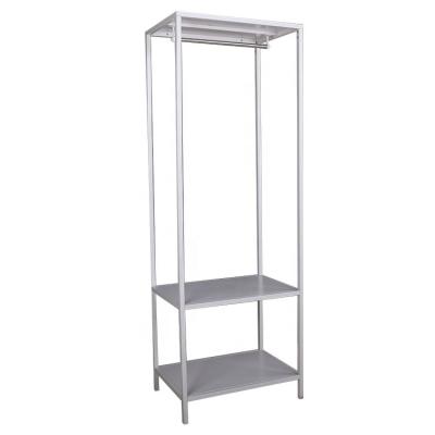 China Knock down End Cloth Dryer Rack Large Area Metal Clothing Display Rack for sale