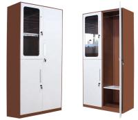 China Steel 3 Door Wardrobe Cabinet Cubby Lockers H1800mm for Bedroom Office School for sale