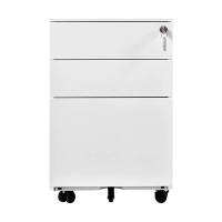 China 3 Drawer Mobile Pedestal File Cabinet 400x500x600mm Steel Office Furniture for sale