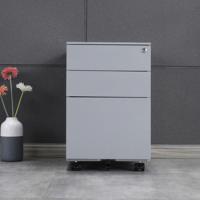 China 3 Drawer Mobile Pedestal File Cabinet 400x500x600mm Steel Office Furniture for sale