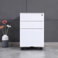 China 3 Drawer Mobile Pedestal File Cabinet 400x500x600mm Steel Office Furniture for sale