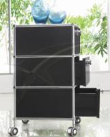 China Lockable Mobile Pedestal File Cabinet 3 Drawer Steel Swing Door 600x400x500mm for sale