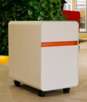 China Steel Storage Cabinet 3 Drawer Mobile Pedestal 400x500x630mm with Wheels for sale