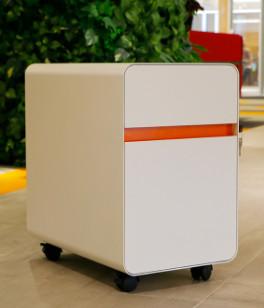 China Steel Storage Cabinet 3 Drawer Mobile Pedestal 400x500x630mm with Wheels for sale