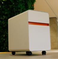 China Steel Storage Cabinet 3 Drawer Mobile Pedestal 400x500x630mm with Wheels for sale
