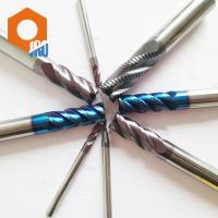 China Carbide Square End Mill Bits 2-6 Flutes 1mm-20mm Diameter for Steel for sale
