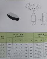 China C120 A320 YG6 Brazed Carbide Inserts For external circle turning ZGCC for sale