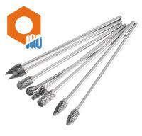 China 100mm Shank Tungsten Carbide Rotary Burr Single / Double Cutter for sale
