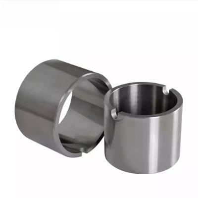 China OEM Tungsten Carbide Bushing Carbide Sleeves With Aligning Groove And Oil Hole for sale