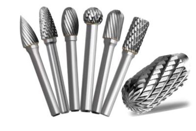 China 10pcs Set Carbide Cutter Rotary Burrs Rotary File 10mm Burr Diameter And  6mm Shank for sale