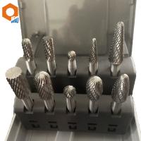 China 10pcs Tungsten Carbide Rotary Burr Tool Set 6 Mm Diameter Of Shank for sale