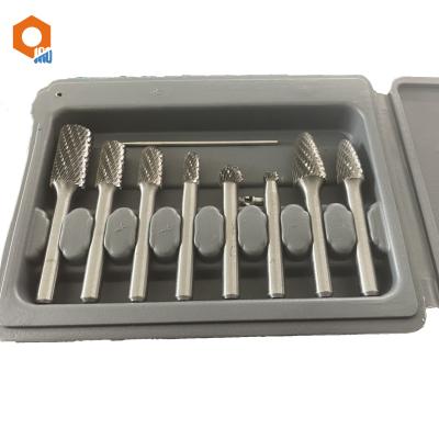 China 10pcs Tungsten Carbide Rotary Burr Tool Set 6 Mm Diameter Of Shank for sale