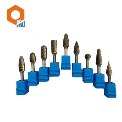 China Deburring Tools Carbide Rotary Burr With Steel Shank 6mm Diameter for sale