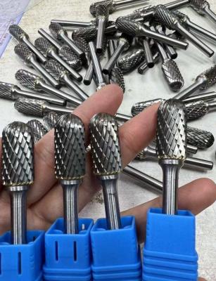 China 6mm Diameter Shank Double Flutes Burr Tungsten Carbide Rotary Burr With  For Cut aluminum or Wood for sale