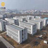 China Steel Frame Building Construction with Aluminum Sliding Windows 50-70 Years Life for sale