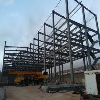 China Customized Steel Structure Warehouse With Single Steel Or Sandwich Panel Wall Cladding And Engineer Guidance On Site for sale