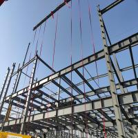 China Water Proof Fire Resistance Steel Structure Workshop With Parapet Wall As Requested And Hot DIP Galvanized for sale