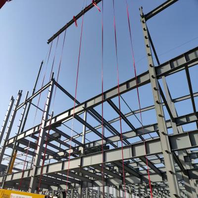 China Water Proof Fire Resistance Steel Structure Workshop With Parapet Wall As Requested And Hot DIP Galvanized for sale