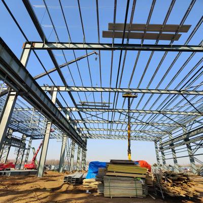 China Pre Engineered Steel Building Q355 Q235B Painted Galvanized for sale