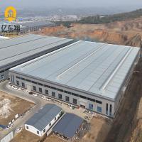China Steel Structure Factory with EPS Sandwich Panels and Galvanized Purlins for sale