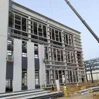 China Fire Resistance Steel Frame Building Construction High Durability Prefab Metal Warehouses for sale