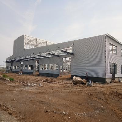 China Custom Steel Structure Shed with Sandwich Panel Roof and Wall for sale
