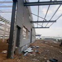 China Prefabricated Wide Span Steel Frame Building for Warehouse Workshop 30m Span for sale