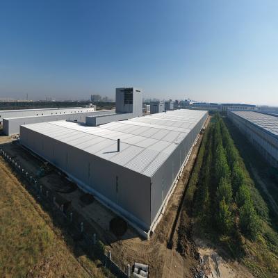 China Large Span Pre Engineered Steel Warehouse Prefabricated Steel Structure Cold Room Storage for sale