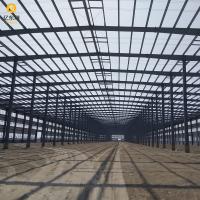China Glass Magnesium Board Floor Design Concept Prefabricated Metal Building With Large Span for sale